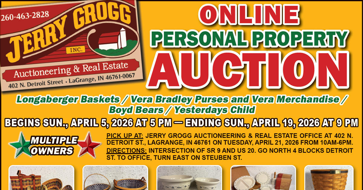 Online Auction: Longaberger Baskets, Vera Bradley, Boyd Bears ...